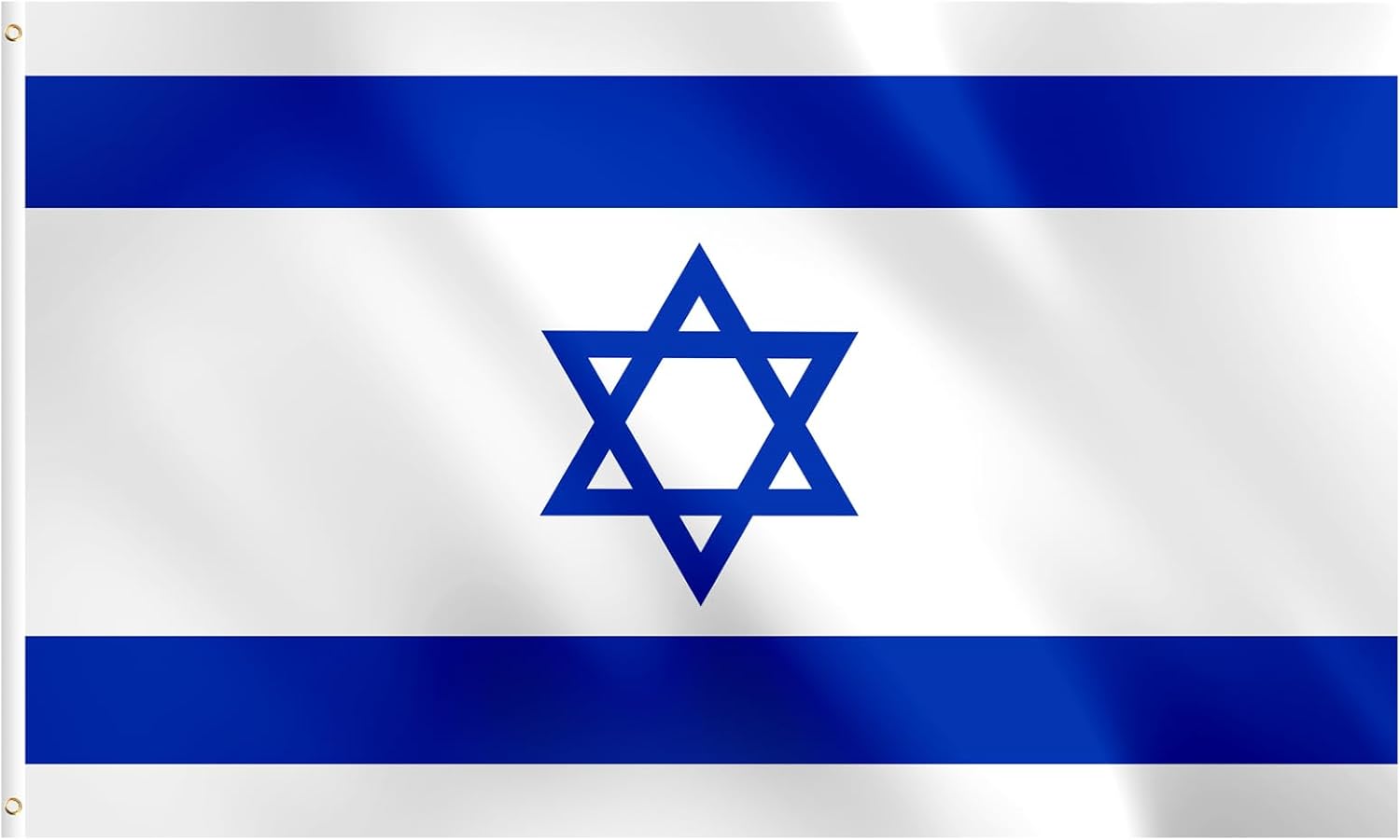 Amazon.com : Israel Flag 3x5 Outdoor - Blue White Star of David Flags ...