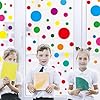 Amazon.com: Whaline 194Pcs Colorful Polka Dots Window Clings Back to ...