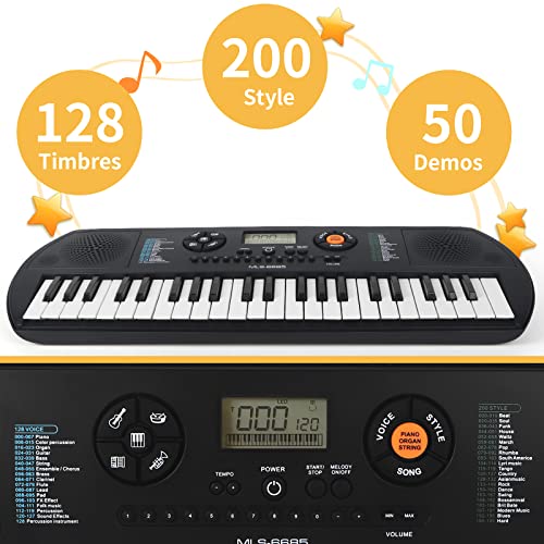 Snapklik.com : 88 Portable Keyboard, 44 Key Piano
