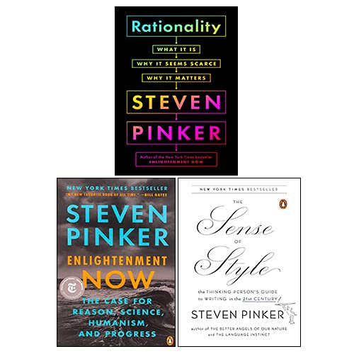 Steven Pinker Collection 3 Books Set (Enlightenment Now, Rationality ...