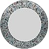 Amazon.com: Zorigs Mosaic Mirror, Wall Art Décor – 24” Round ...