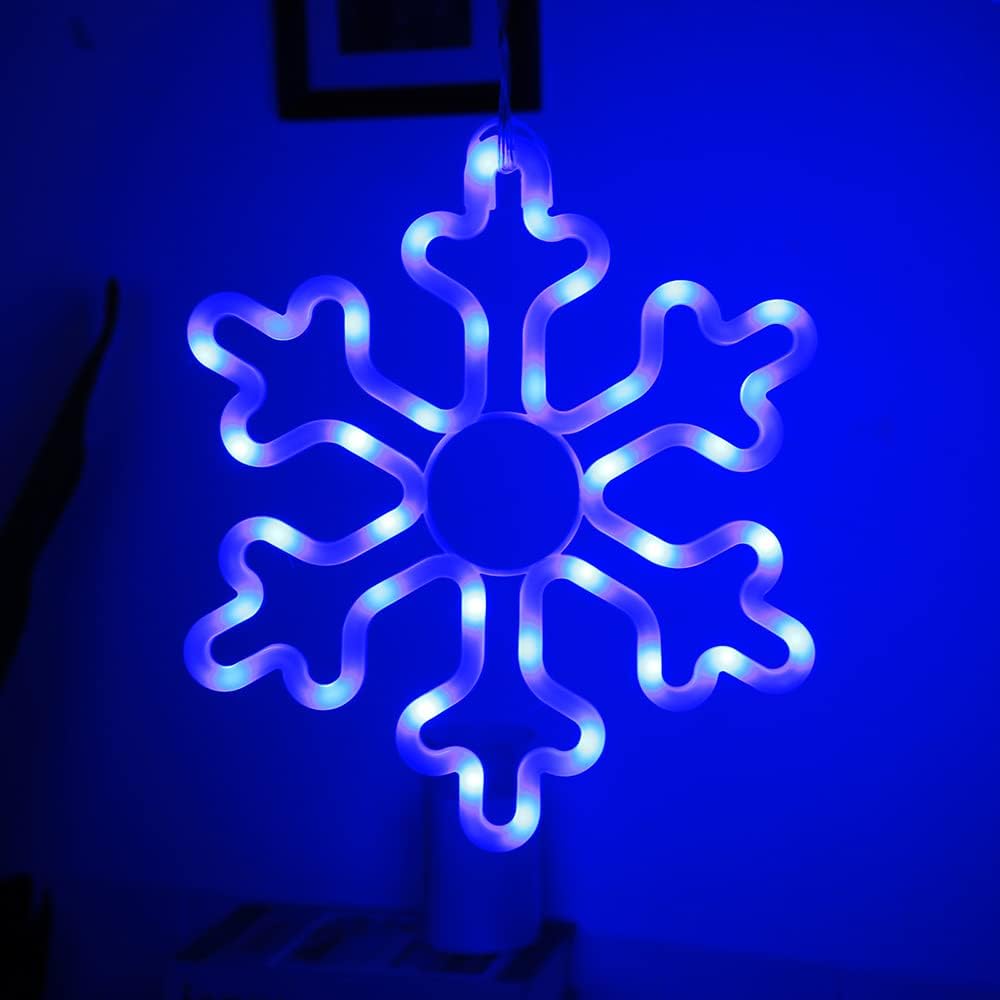 Amazon.com: 31.5" 78 LEDs Smart Snowflake Christmas Lights, 80 Modes ...