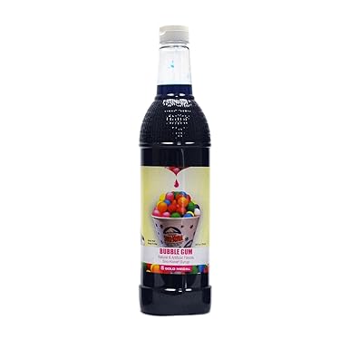 Amazon.com: Bubble Gum Snow Cone Syrup (25 oz) - Sno-Treat Snow Cone ...