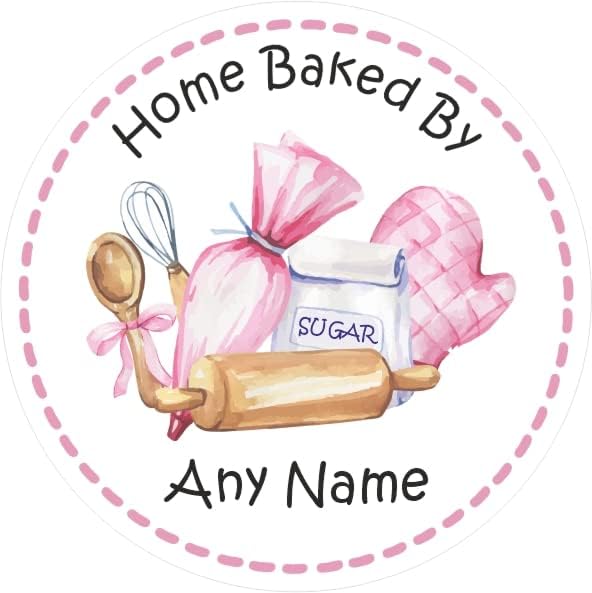 Personalised Home Baking Stckers Labels Cooking Oven Glove Design. for ...