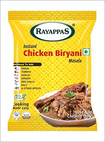 Shree Rayappas Masala Instant Chicken Biryani Masala (Pack of 6 ...