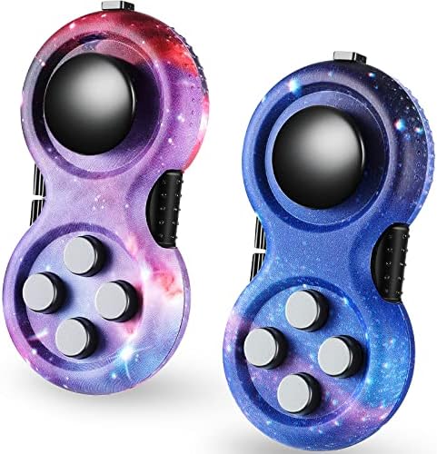 Skylety 2 Pcs Fidget Toys for Adults Controller Fidget Pad Stress ...