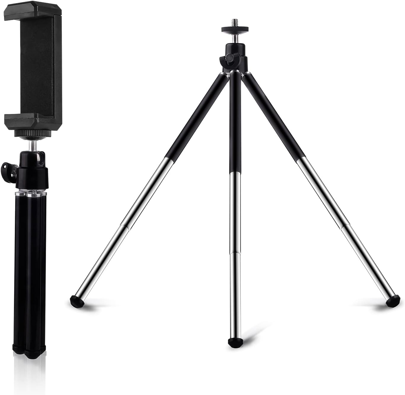 Amazon.com: Mini Tripod for Webcam and Phone, 12.4 inch Metal ...