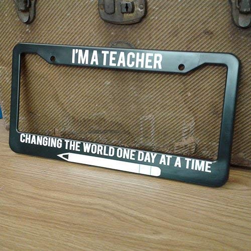 Amazon.com: I'm a Teacher License Plate Holder : Home & Kitchen