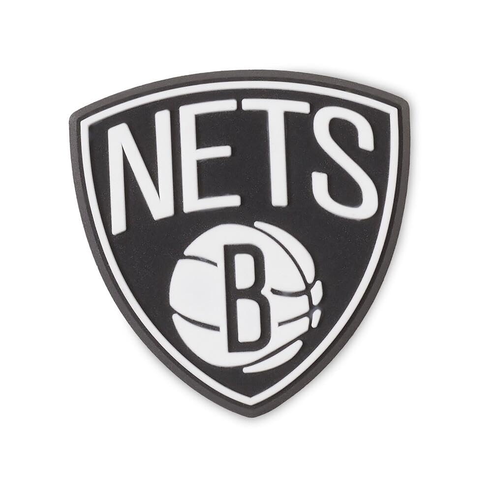 Amazon.com: Crocs NBA Shoe Charms | Jibbitz, Brooklyn Nets, One Size ...