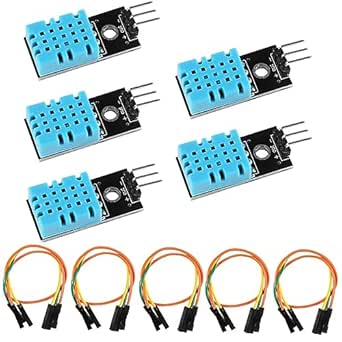 WWZMDiB 5Pcs DHT11 Digital Temperature Humidity Sensor Module 3.3V-5V ...