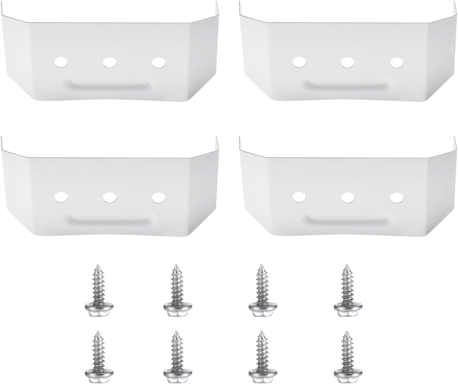 Amazon.com : VYH Downspouts Clip 2x3 ， Gutter Downspout Bracket White ...