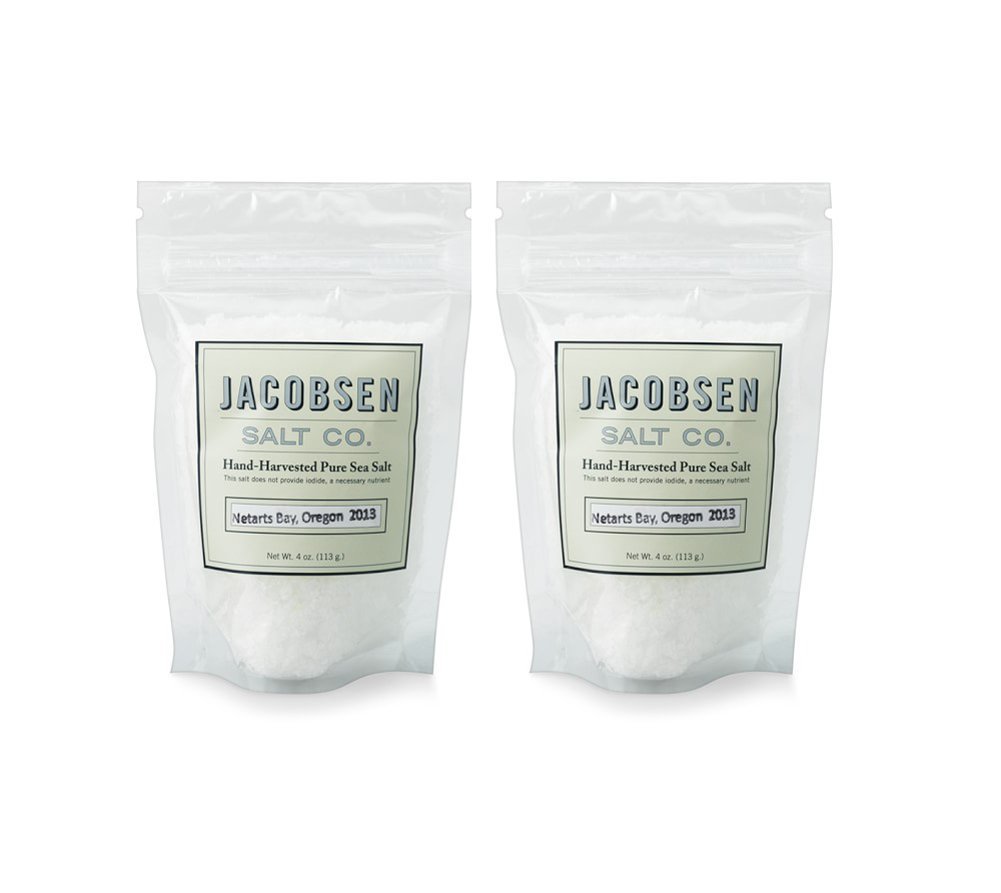 Amazon.com : Jacobsen Salt Co - 4 oz Bag of Flake Finishing Sea Salt ...
