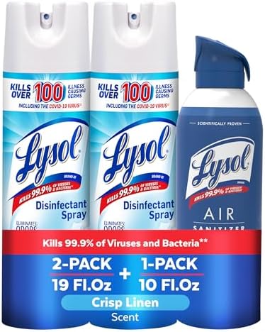 Amazon.com: Lysol To Go Disinfectant Spray, Crisp Linen, Travel Size ...
