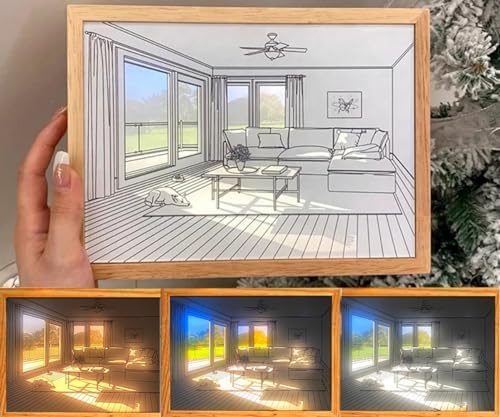 My HomesWorld 3D LED Painting Wooden Photo Frame | Customizable Light ...
