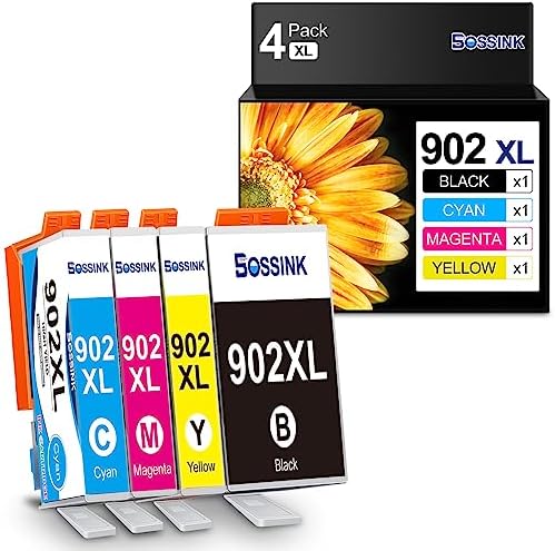 Amazon.com: BOSSINK Upgraded 902 Ink Cartridges for HP Printer ...