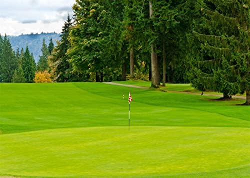 Amazon.com : BELECO 7x5ft Fabric Golf Course Backdrop Green Grass Lawn ...
