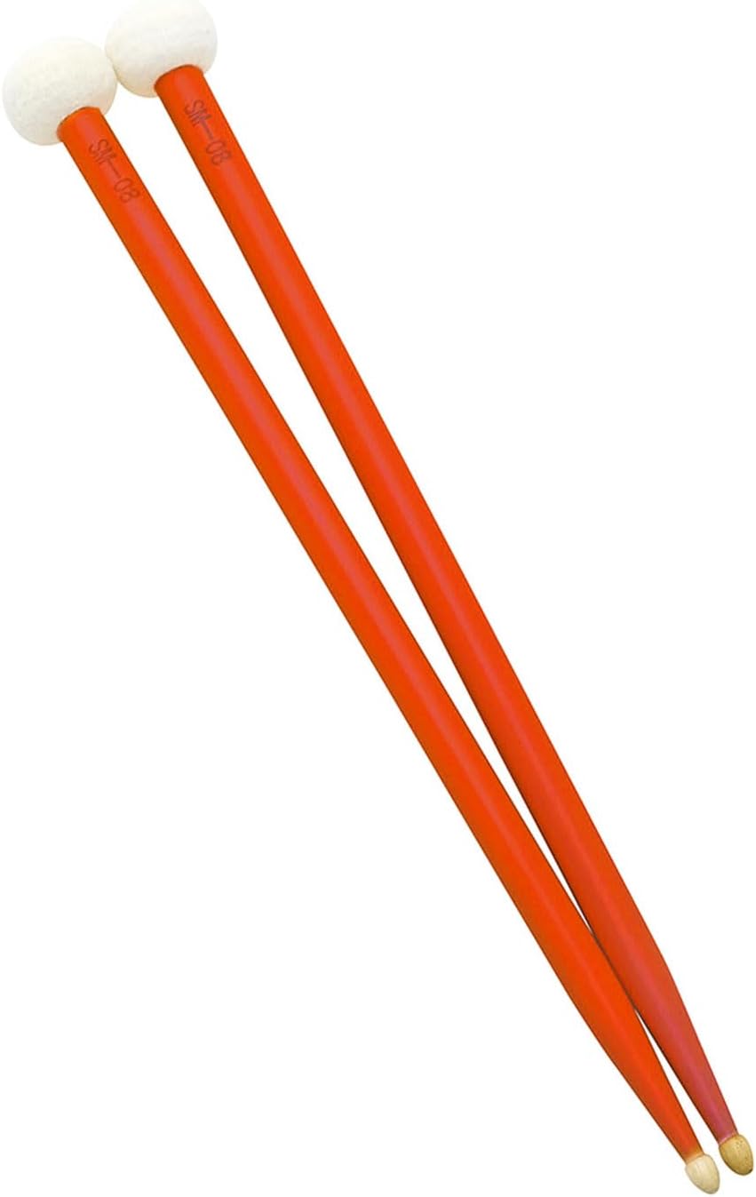 1 Pair Double-end Drum Sticks Maple Wood Drumsticks With Soft Felt ...