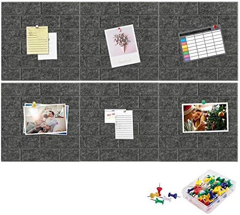 Yoillione Pin Board Felt Board Tiles Self Adhesive Notice Board for ...