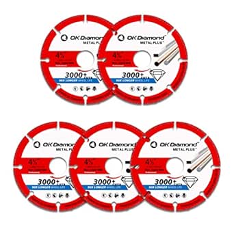 Amazon.com: OKDIAMOND Diamond Cutting Wheel 4-1/2 x 7/8 Inch for Metal, Cut Off Wheel with 3000 ...