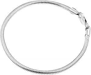 Amazon.com: Kim Carrey Men's S925 Sterling Silver Bracelet, Understated Style Elegant Men's ...