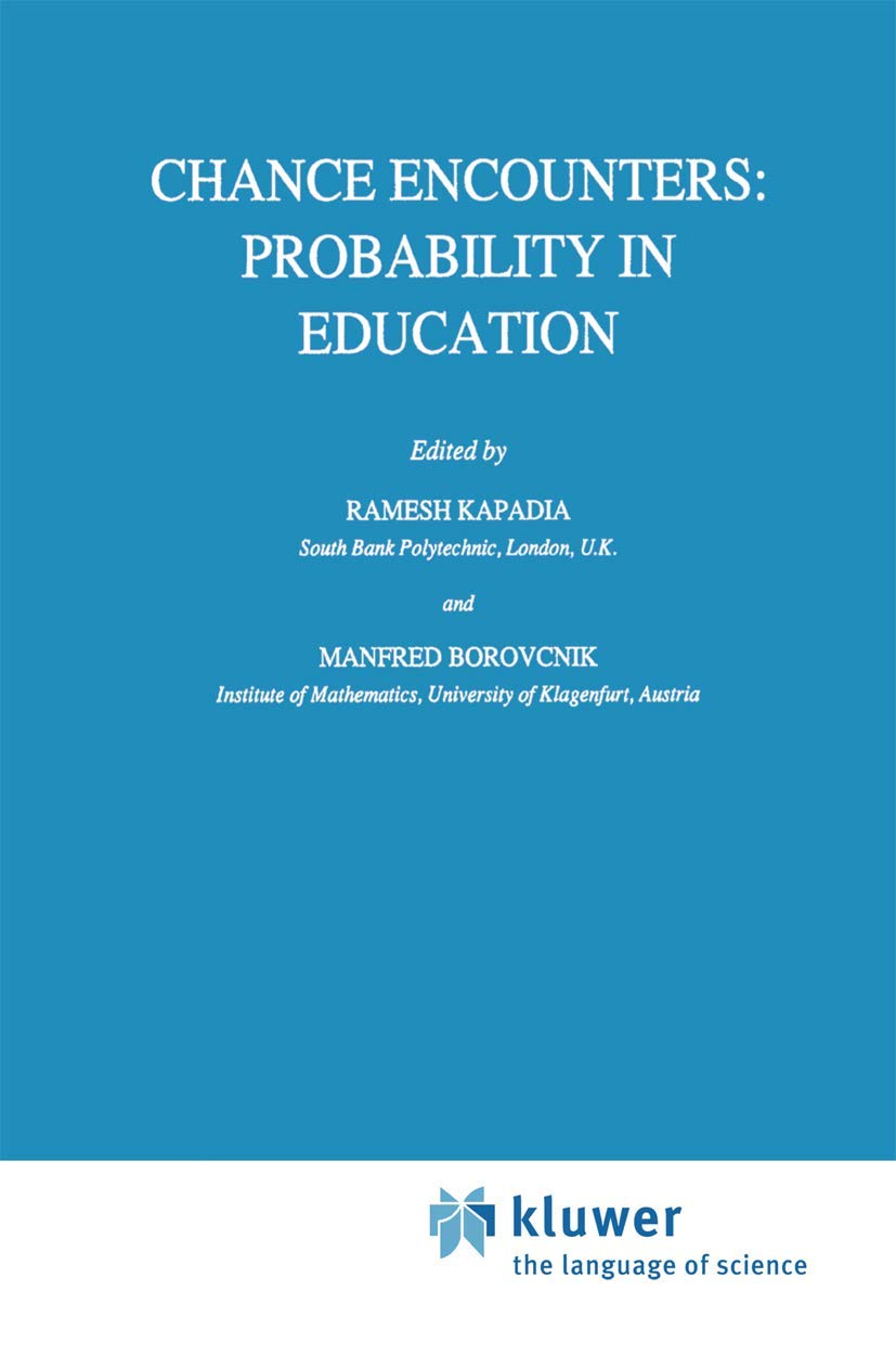 Amazon.com: Chance Encounters: Probability in Education (Mathematics ...