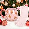 SJ TRADERS Gingerbread Mug and Socks Set, 450ml Capacity Ceramic Coffee ...