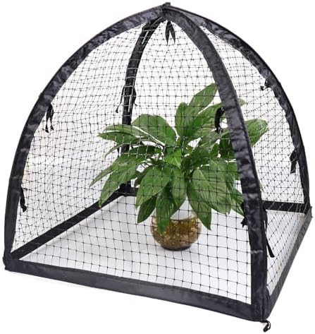 Amazon.com : Garden Netting Pest Guard Cover with Ground Spikes, Mesh ...
