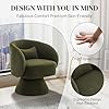 Amazon.com: Nolohoo Swivel Barrel Chair Set of 2, Upholstered Swivel ...