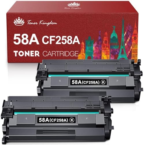 58A CF258A Toner Cartridge Black 2 Pack (with Chip) Compatible ...