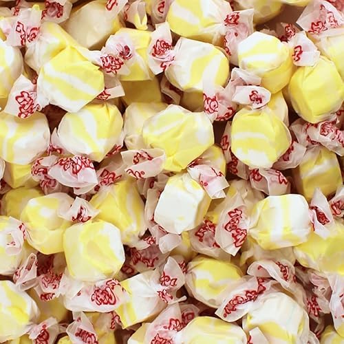 Amazon.com : Buttered Popcorn Kosher Salt Water Taffy - Individually ...