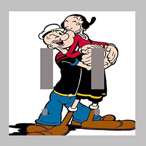 Amazon.com: POPEYE AND OLIVE OIL- DOUBLE Light Switch Plate/Cover ...