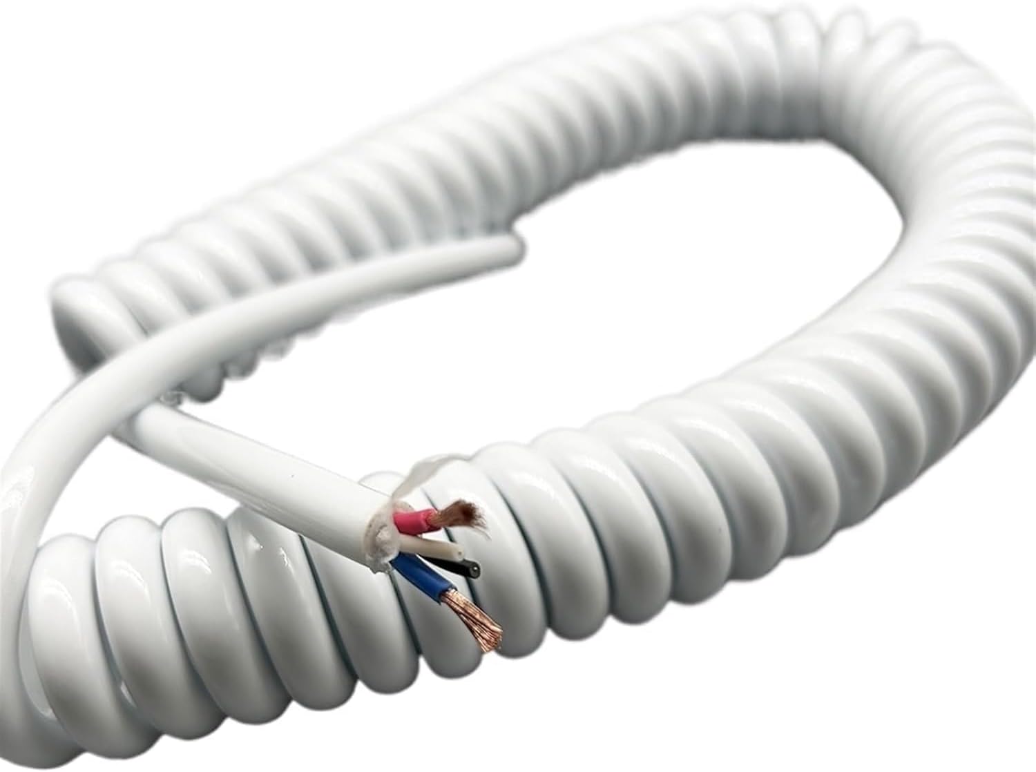 Extension spring cable,Stretchable electrical wire 2 Core 15AWG Machine ...