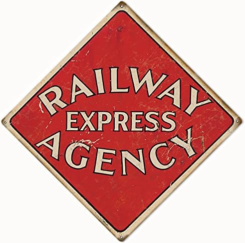 Amazon.com: Victory Vintage Signs Railway Express Agency Railroad Sign ...