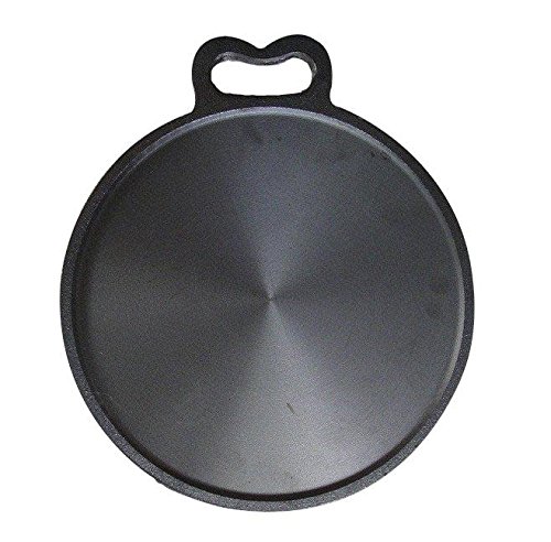 Buy NatureLoc Metal Cast Iron Tawa (Grey, 14 Inch, Total Diameter ...