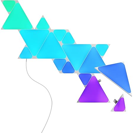 Nanoleaf Shapes WiFi and Thread Smart RGBW 16M+ Color LED Dimmable ...