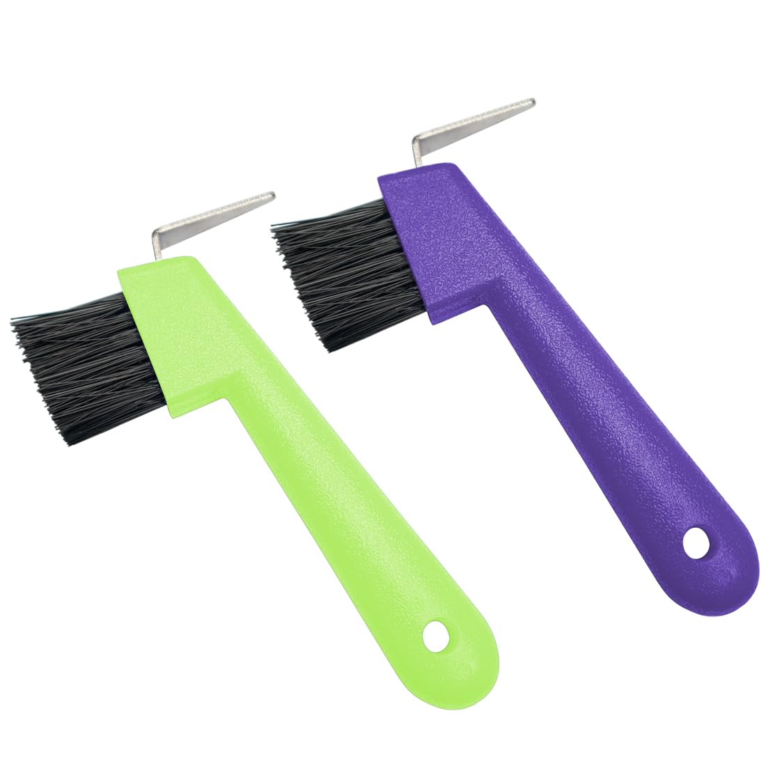 HZAOPZE 2 x Hoof Picks Horse Head Hoof Scraper with Brush 2 in 1 Hoof ...