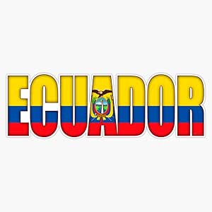 Amazon.com - Ecuador Flag Sticker Bumper Sticker Vinyl Decal 5"