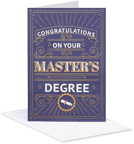 Amazon.com: American Greetings Master's Degree Graduation Card ...