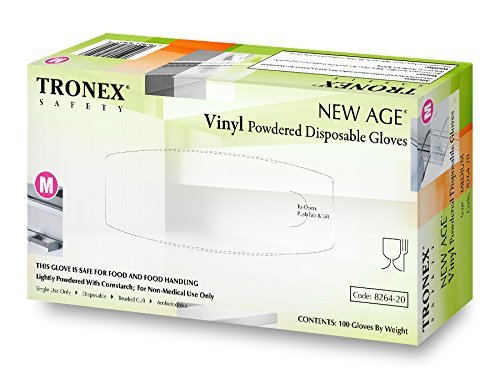 Amazon.com: Tronex 8264-35 Glove, Vinyl, New Age, Light-Weight, Powdered, Natural, XL : Health ...