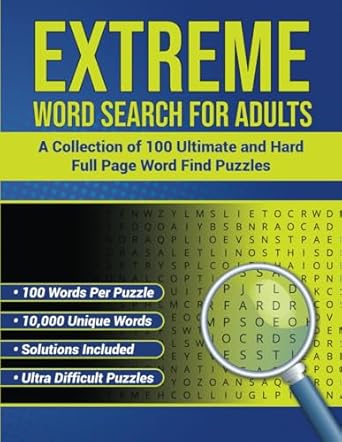 Amazon.com: Extreme Word Search for Adults: A Collection of 100 ...