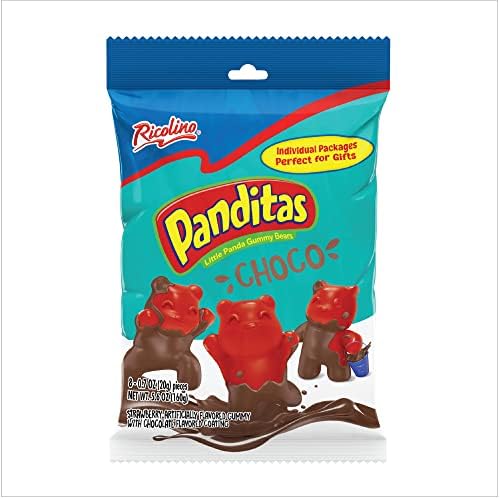 Amazon.com : Ricolino Panditas Choco, Little Panda Gummy Bears Candy ...