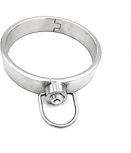 Amazon.com: Silver Male/Female Simple Press Lock Stainless Steel Wrist ...