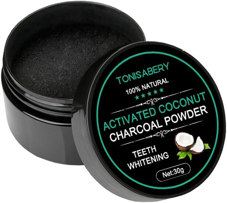 Amazon.com: Tooth Teeth Whitening Powder, Pure & Bright Charcoal ...