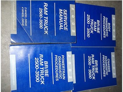 2002 Dodge Ram Truck DIESEL 2500 3500 Service Shop Repair Manual Set ...