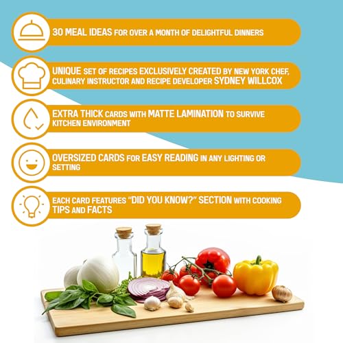 Snapklik.com : Meal Cards: 30 Meal Recipes - Your Cookbook And Meal ...