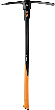 Amazon.com : Fiskars Pro IsoCore Dual-Ended Pickaxe and Hoe with Shock ...