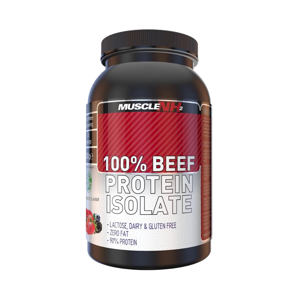 Muscle Nh2 Beef Protein Isolate Powder, Forest Fruit Flavour 900g, High ...