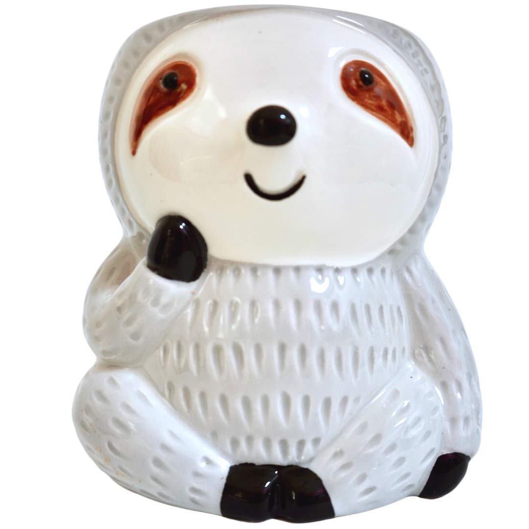 Amazon.com : Sloth Planter Cute Animal Pot Container // Great Hostess ...