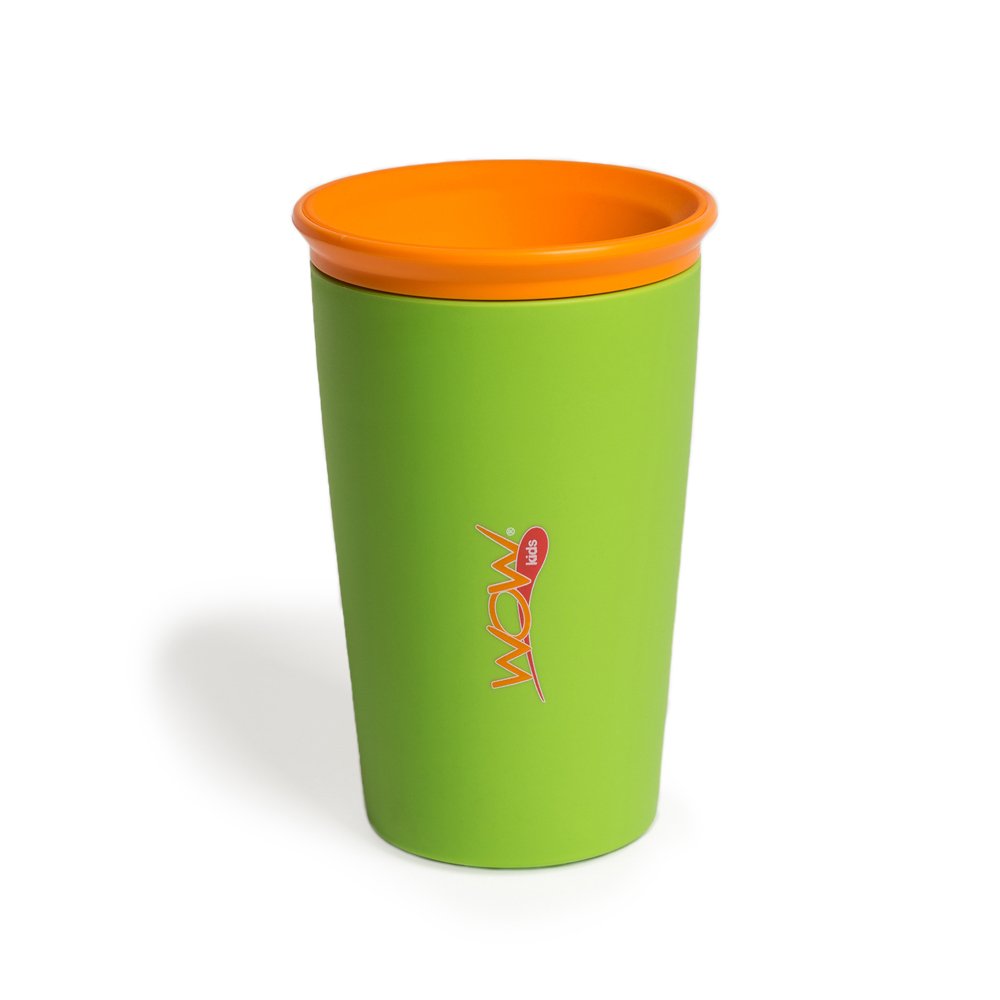 Amazon.com : Wow Cup for Kids Original 360 Sippy Cup, Green with Orange ...