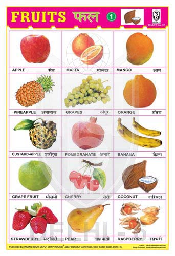 Buy FRUITS CHART NO.1 CHART Book Online at Low Prices in India | FRUITS ...